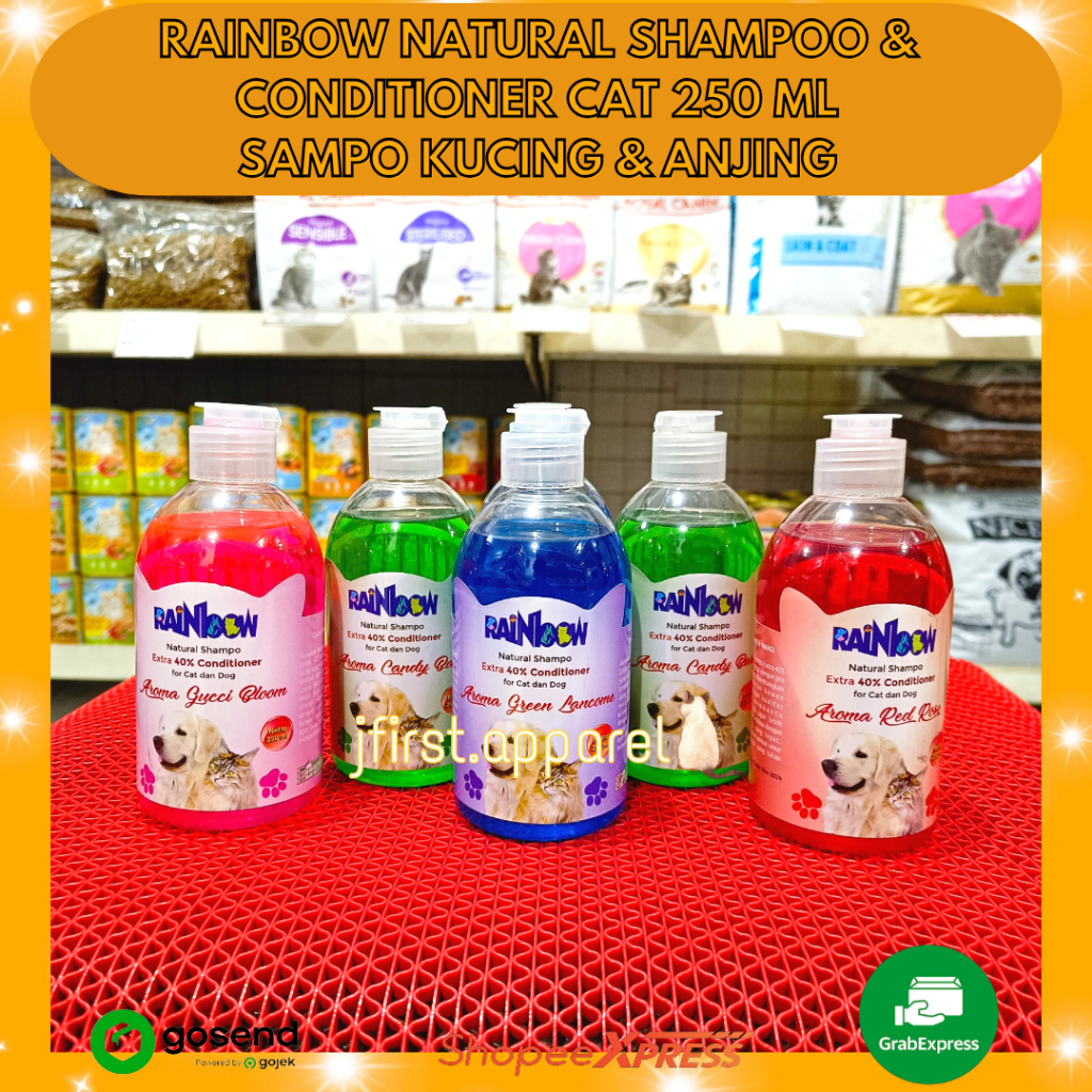 Jual RAINBOW NATURAL SHAMPOO & CONDITIONER 250 ML | SAMPO KUCING ...