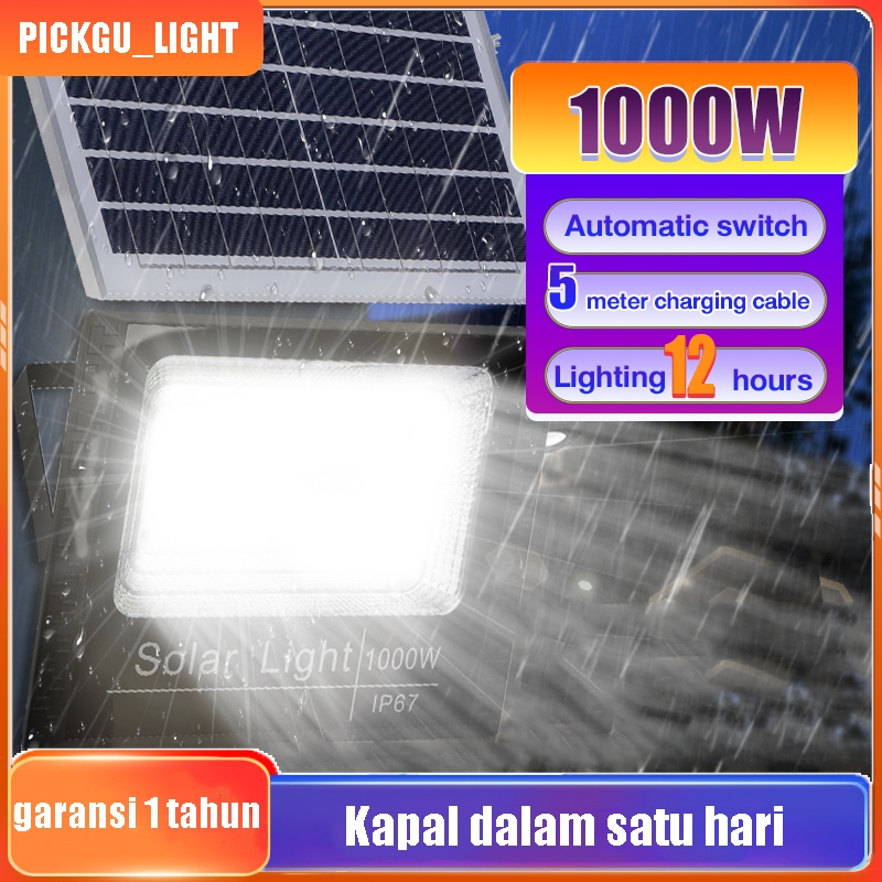 Jual lampu solar cell 100W/300W/500W Solar Cell lar Panel Waterproof ...