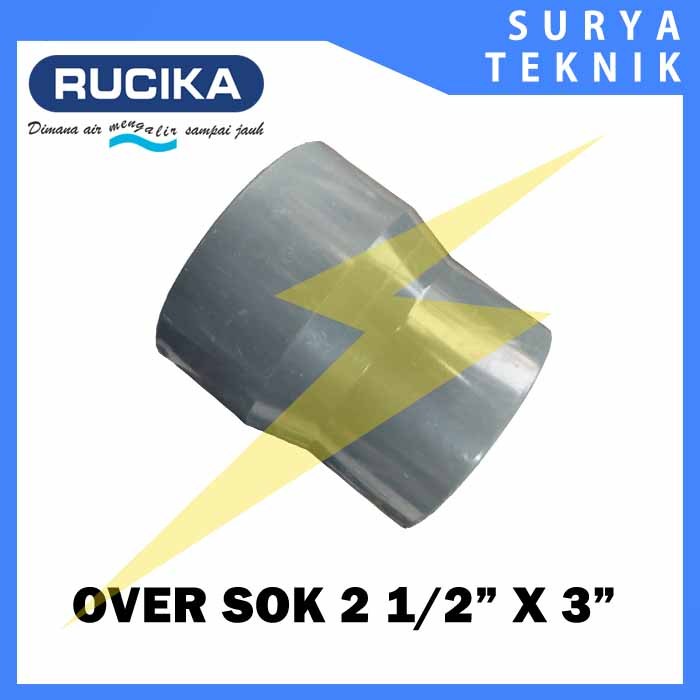 Jual Over sock/Reducer 3" x 2 1/2" D Rucika / Over Sok Rucika | Shopee ...