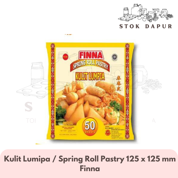 Jual Finna Spring Roll Pastry / Kulit Lumpia 125 x 125 mm 50 lembar ...