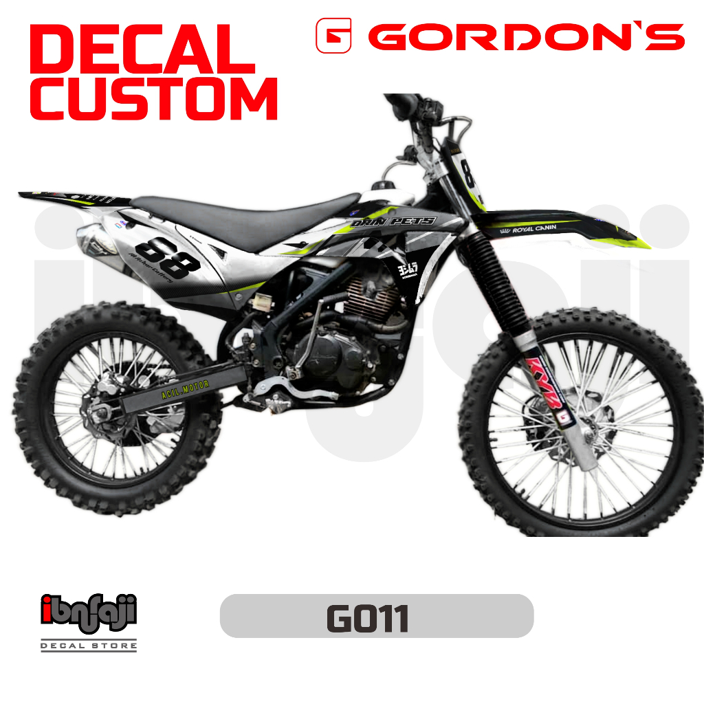 Jual STIKER DECAL GORDON KLX FULL BODY DESAIN CUSTOM KODE MODEL A07 ...