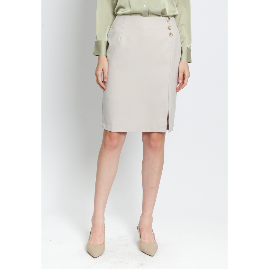 Jual VALINO Ladies Rok Pensil Dengan Belahan Samping D-BIAN12-C5 ...