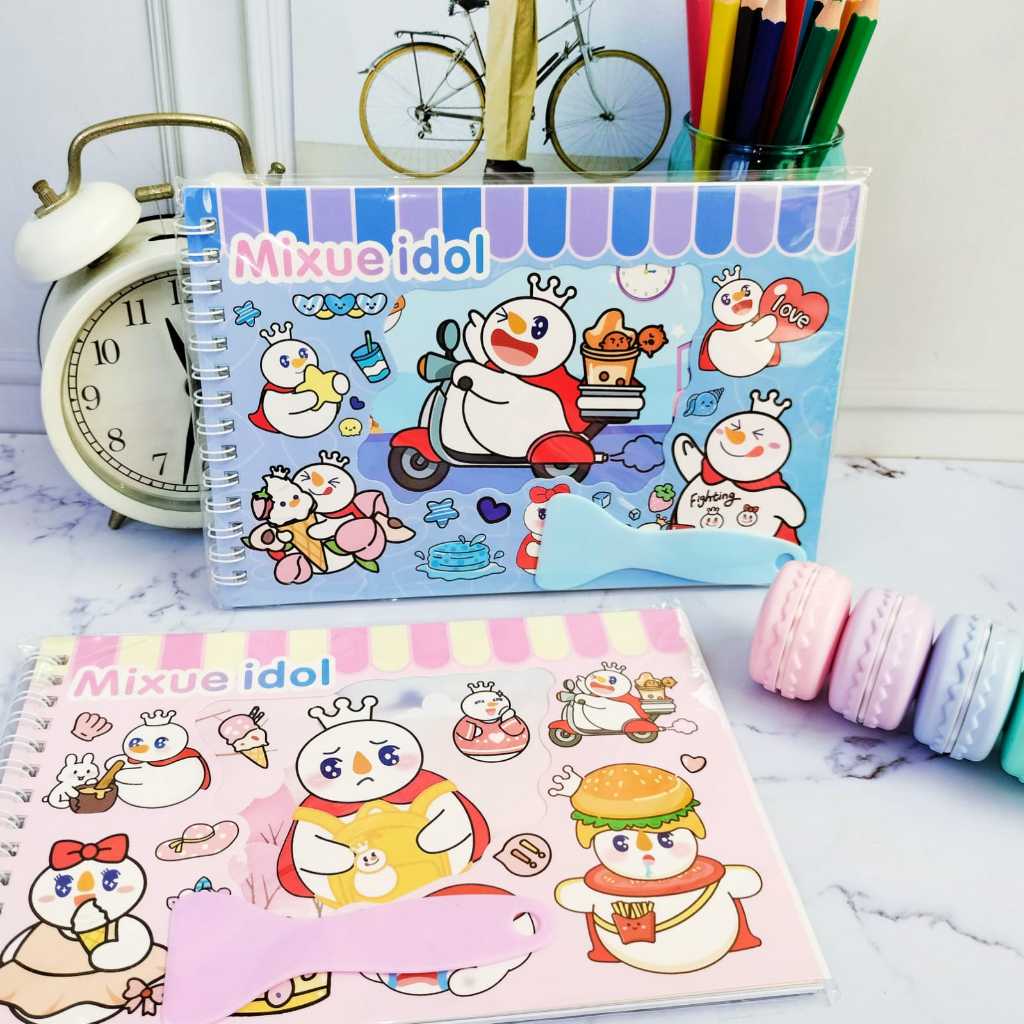 Jual Sticker Spiral MIXUE Besar +FREE Perata CUTE LUCU Cantik Terlaris ...