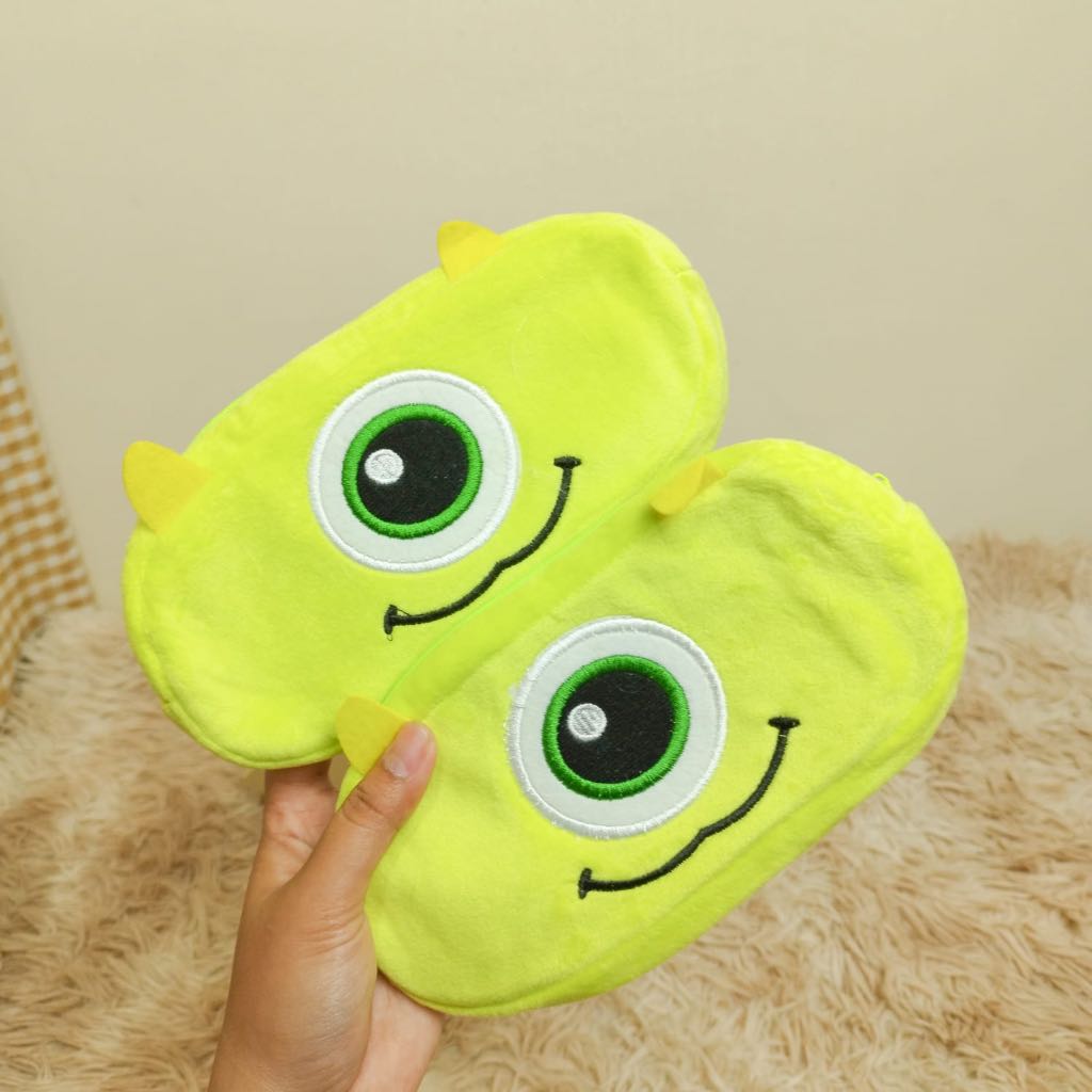Jual Kotak Pensil Kain Monster Inc Mike Wazowski Warna Kuning Neon ...