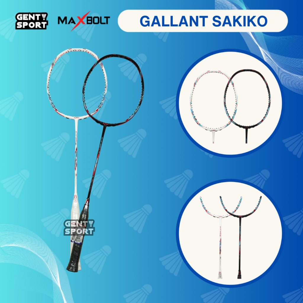 Jual Maxbolt Gallant Sakiko White 32 lbs Raket Badminton Original ...