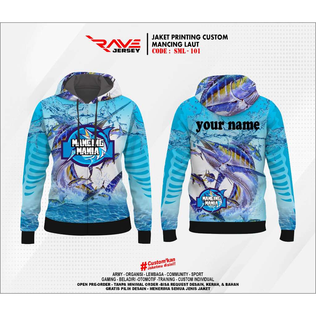 Jual JAKET MANCING LAUT FULL PRINTING SUBLIMATION CUSTOM (DESAIN SUKA ...