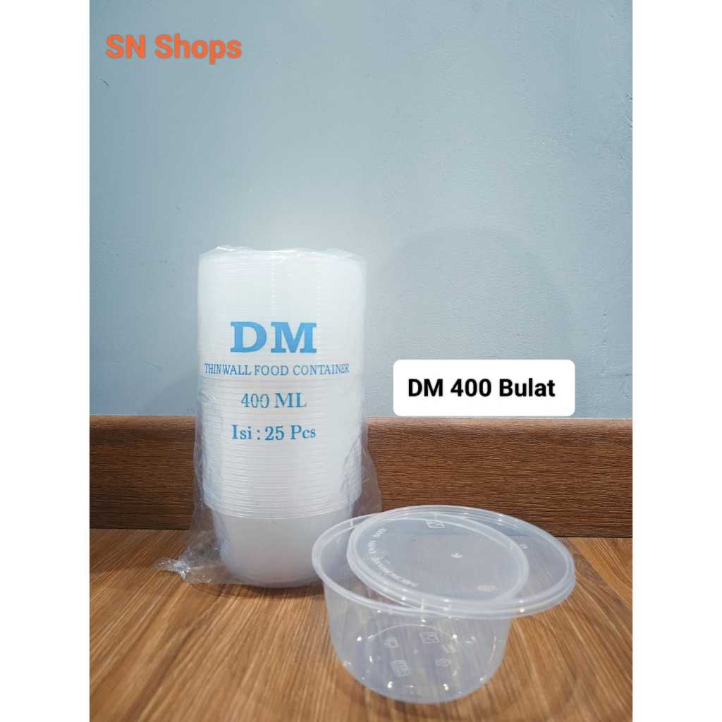 Jual Thinwall 400 B ML / Kotak Makan Bulat 400 ML | Shopee Indonesia