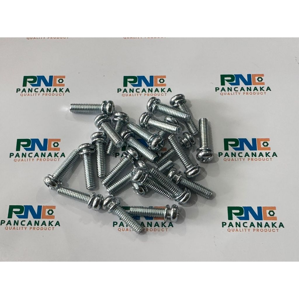 Jual Baut Karbu Karburator 4x16 Obeng Plus Ring Ver | Shopee Indonesia