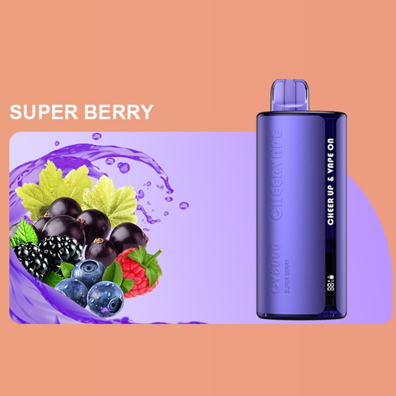 Jual CHEERVAPE 8000puffs Super Berry Disposible Pods 100% Original Vape ...