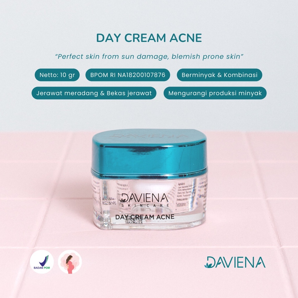 Jual (DAVIENA OFFICIAL) DAY CREAM ACNE SERIES DAVIENA SKINCARE OFFICIAL ...