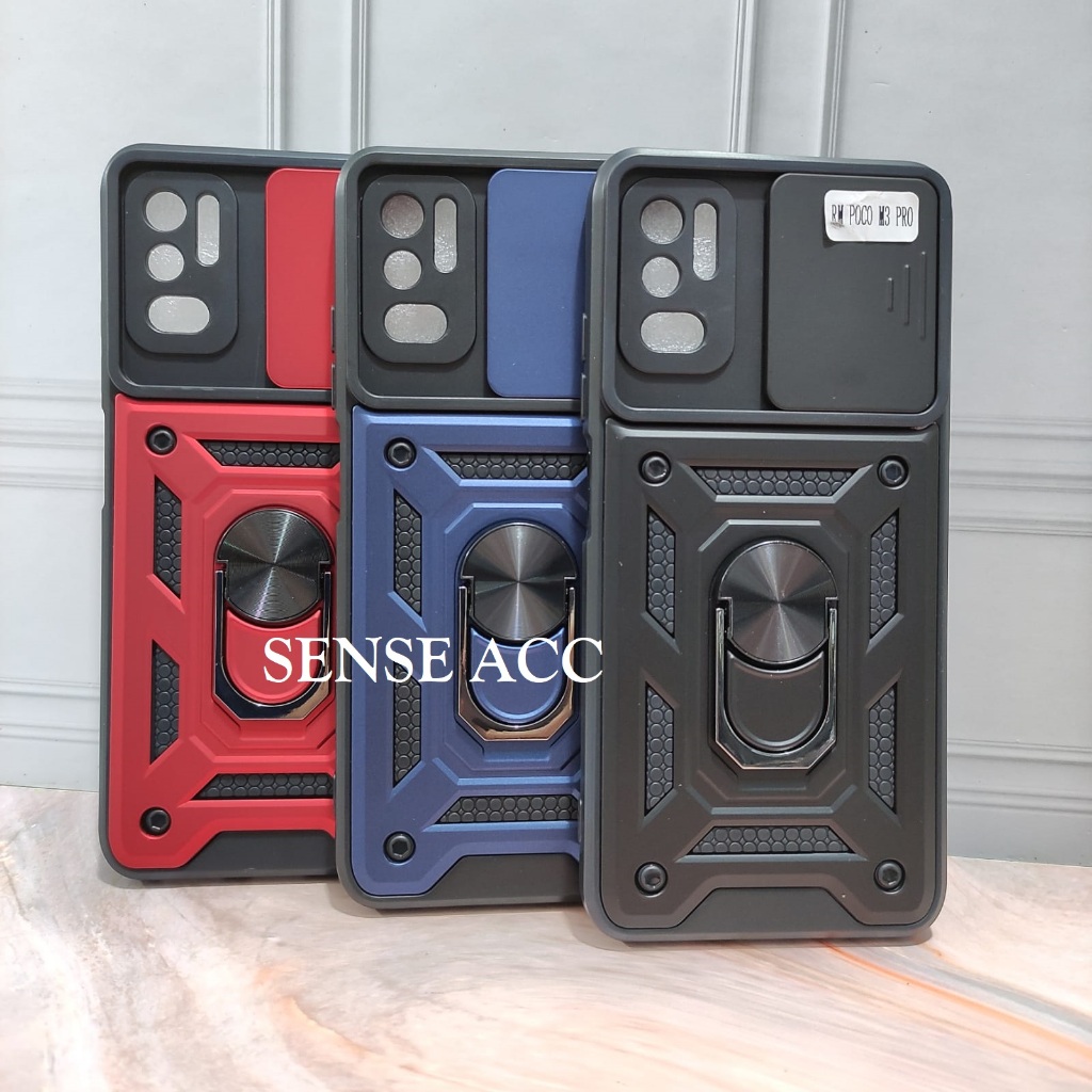 Jual Case Armor Transformer Slide + Ring Xiaomi Poco C75 Poco X6 5G Poco X7 5G Poco X7 Pro 5G ...