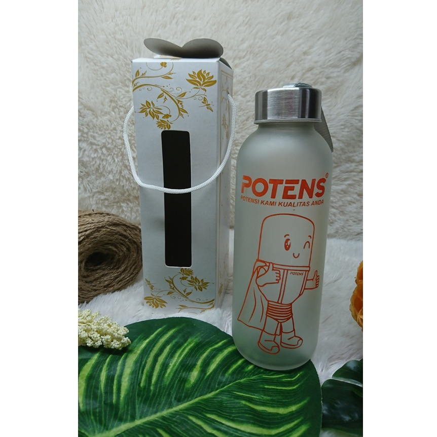 Jual Souvenir Botol Kaca Doff Botol Minum 420ml Botol Infuser Water ...