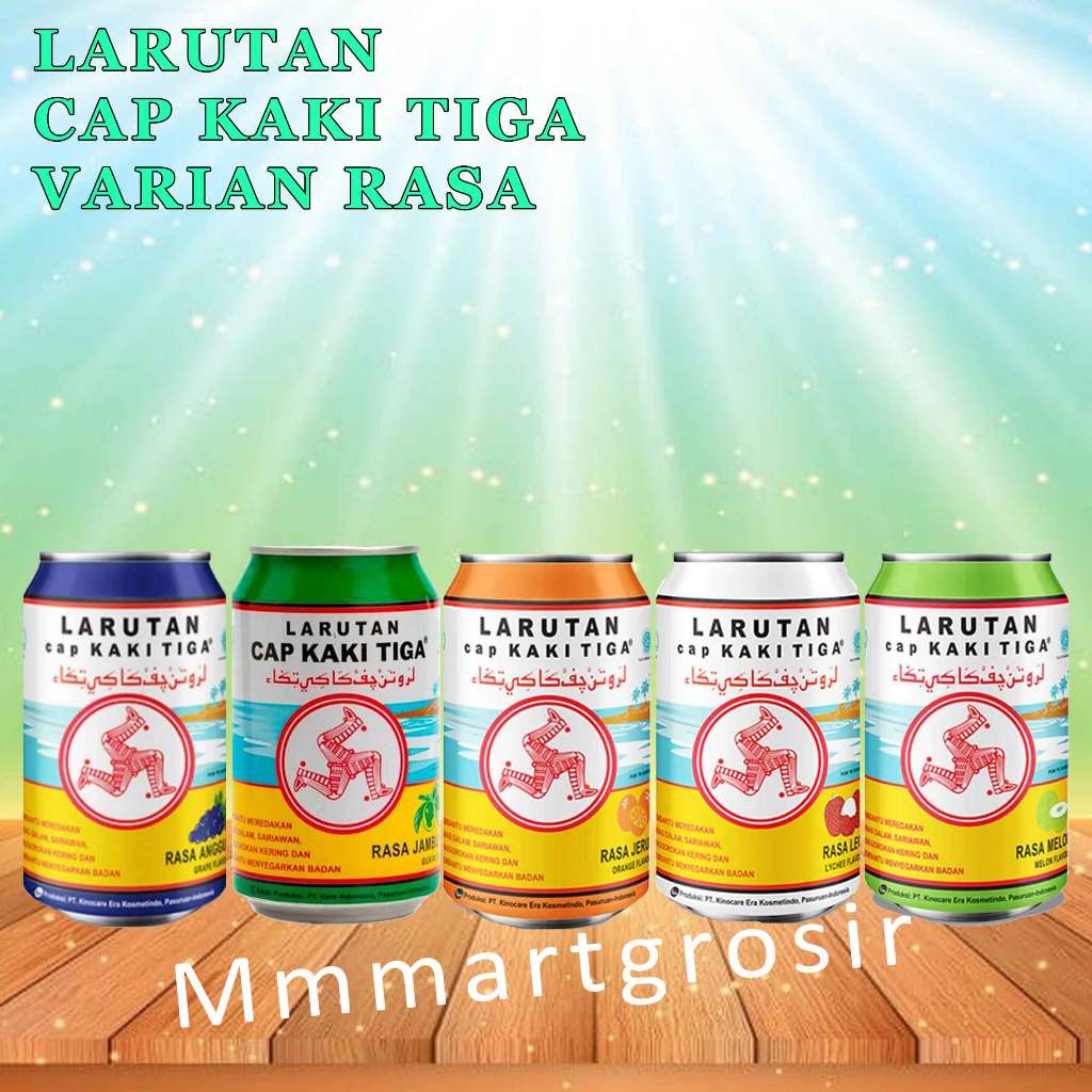 Jual Larutan Cap Kaki Tiga / Minuman Kemasan Kaleng / Minuman Varian Rasa | Shopee Indonesia