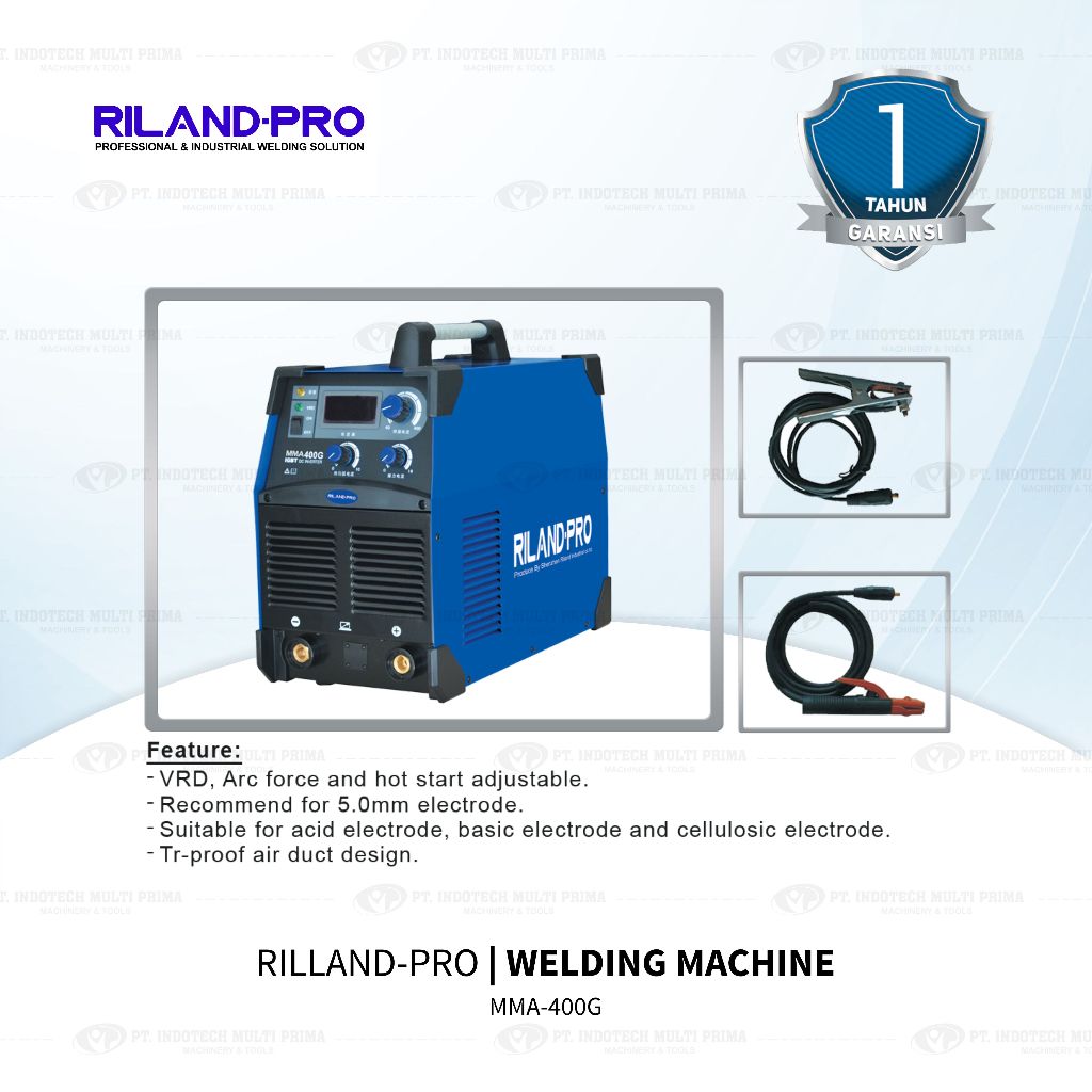 Jual Riland-Pro MMA 400G Welding Machine 3 Phase 380 Ampere Garansi ...