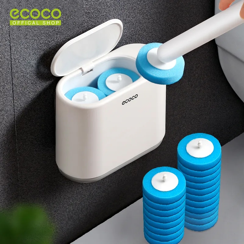 Jual ECOCO Refill Head Disposable Toilet Brush - Refill Sikat pembersih Refill Toilet Wangi ...