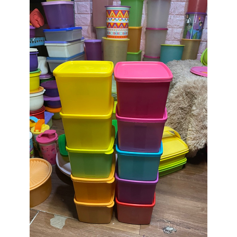 Jual tupperware medium round square 800ml | Shopee Indonesia