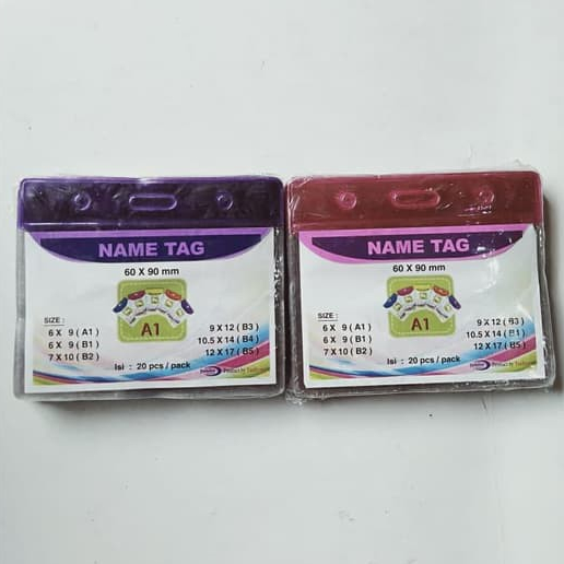 Jual PLASTIK ID I NAME TAG PANITIA A1 I 1 PAK ISI 20 CM | Shopee Indonesia