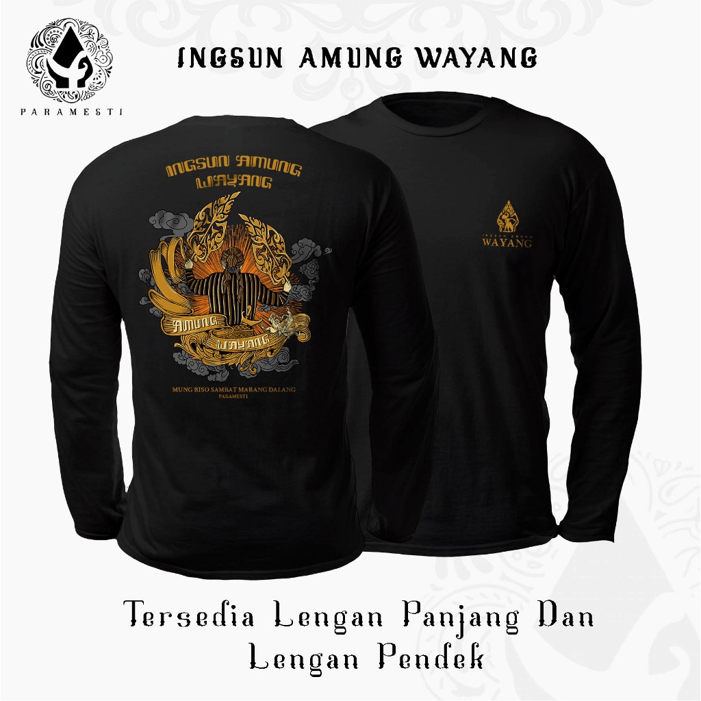 Jual Kaos Budaya Jawa Paramesti Ingsun Amung Wayang Lengan Panjang ...