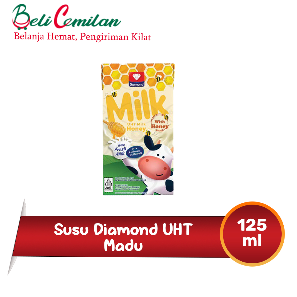 Jual Susu UHT Diamond Rasa Cokelat / Strawberry / Full Cream 125ml | Shopee Indonesia