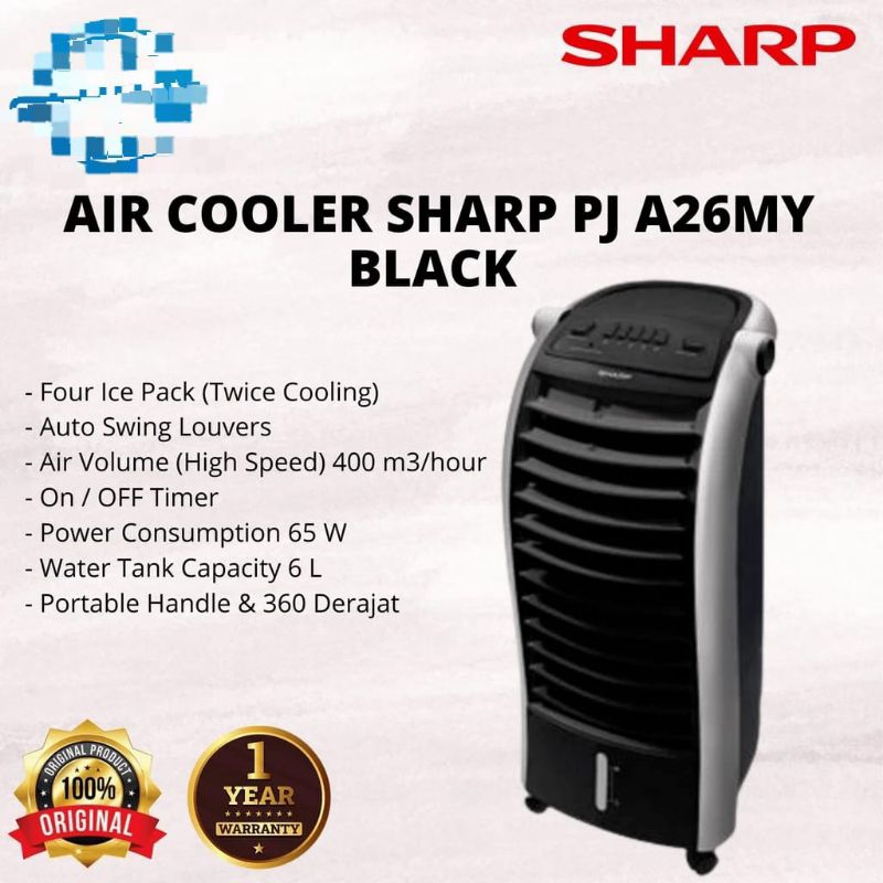 Jual Penyejuk Pendingin Ruangan AC Portable Air Cooler Sharp PJ- A26MY ...