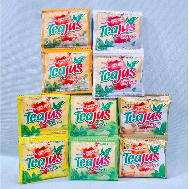 Jual Tea Jus Gula Batu / Madu / Apel / Lemon / Melati (5 Pcs) | Shopee ...