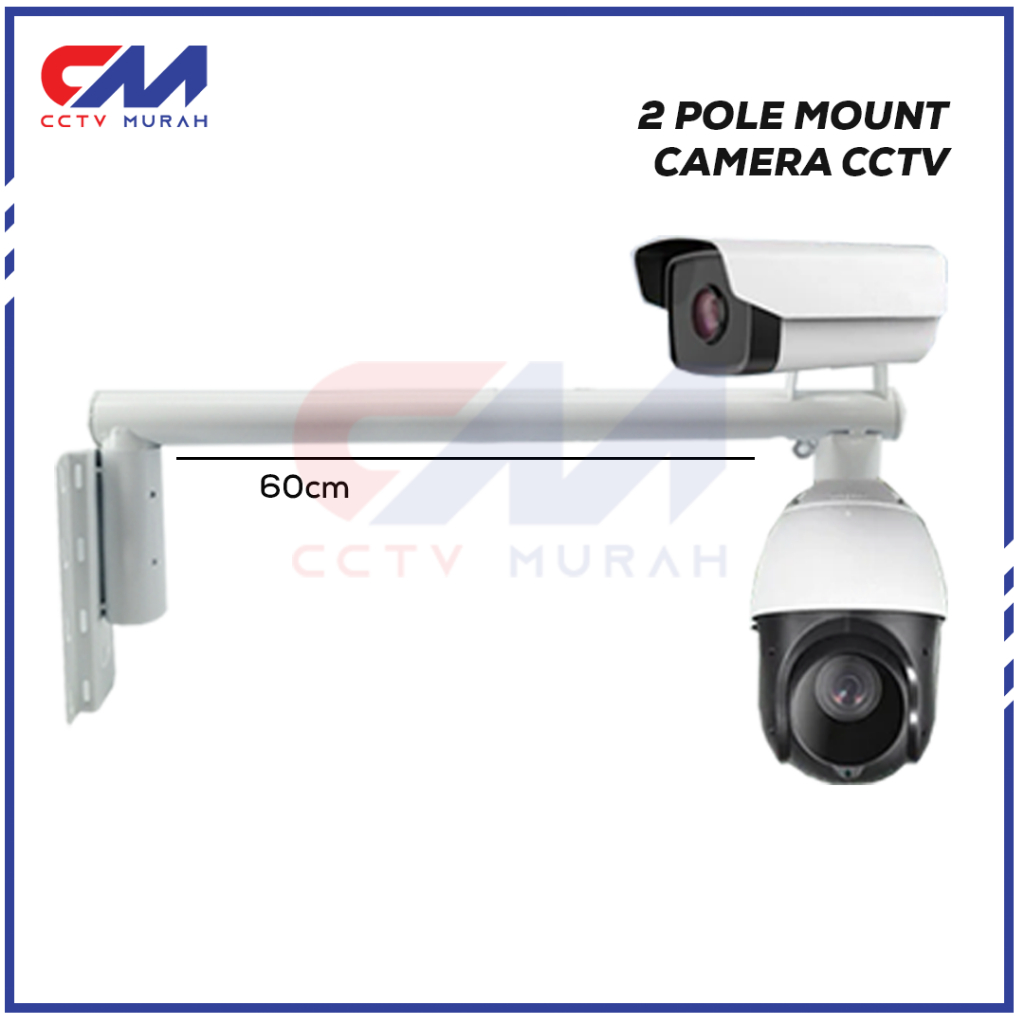 Jual Bracket Ganda CCTV Dinding Outdoor GD-122 40CM,60CM,80CM,1 Meter ...