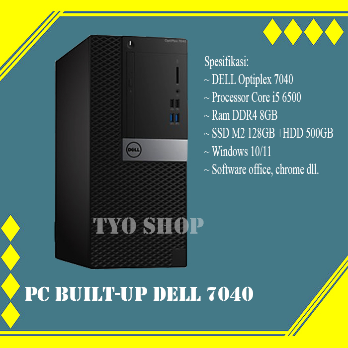 Jual PC Komputer Built-Up DELL Optiplex 7040MT Core i5 6500 Ram 8Gb ...