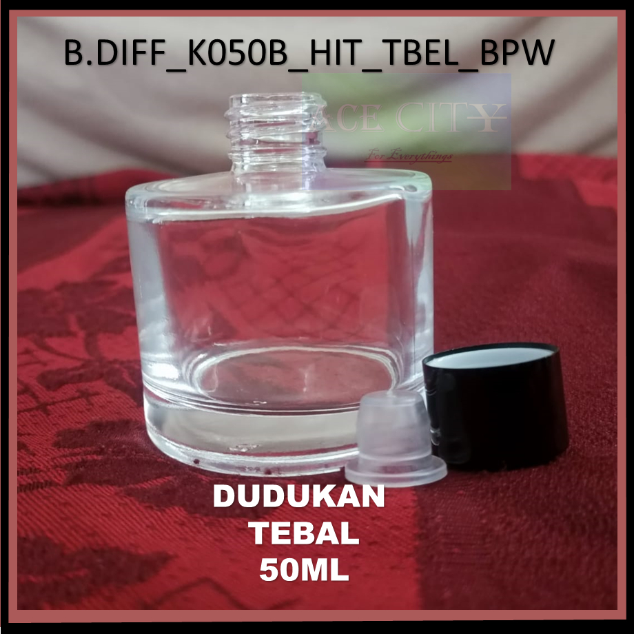 Jual Botol Reed Diffuser 50ml Kaca Tebal Hitam Dan Bening Vas Pot + Cap ...