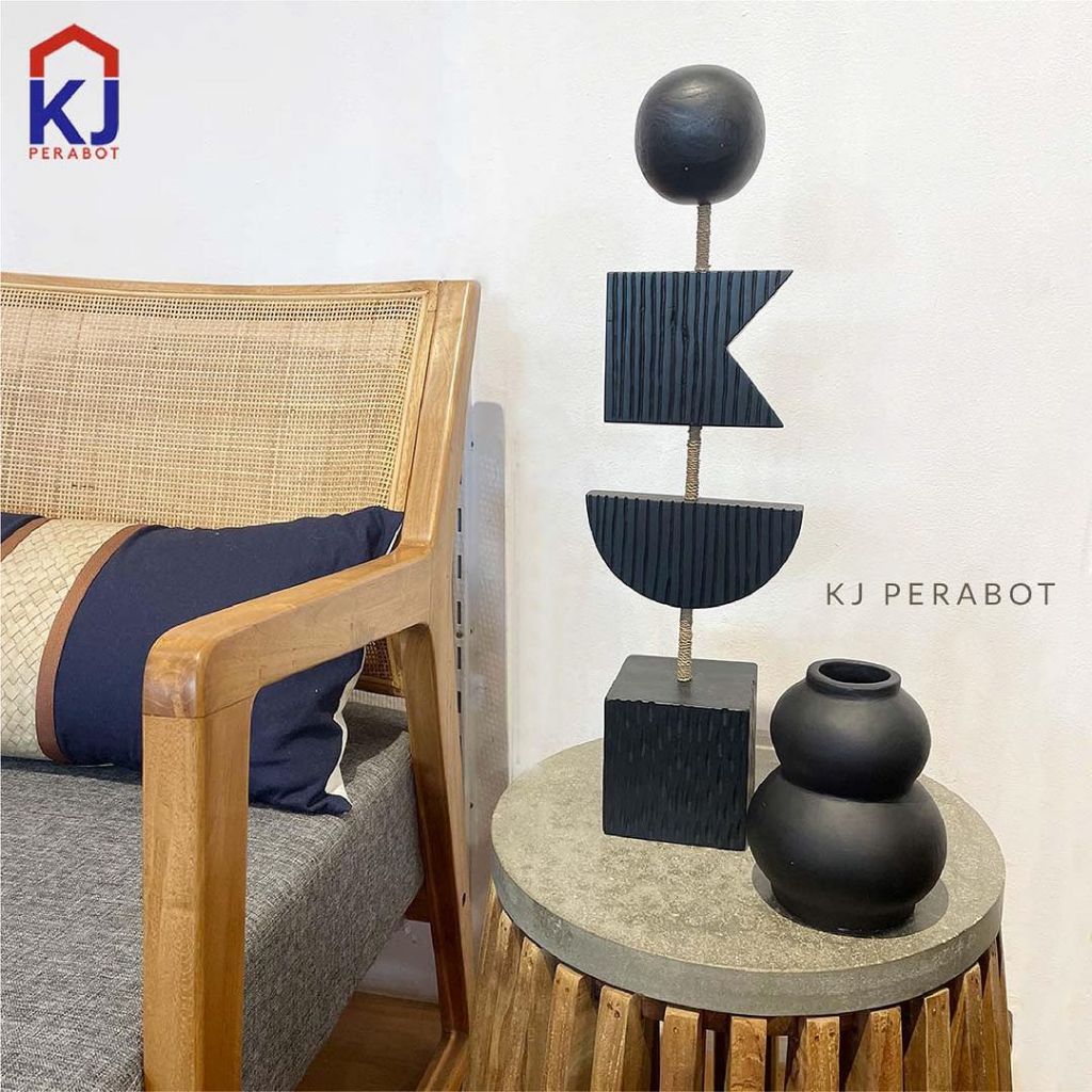 Jual KJ Perabot - Pajangan Dekorasi Meja Bahan Kayu | Shopee Indonesia