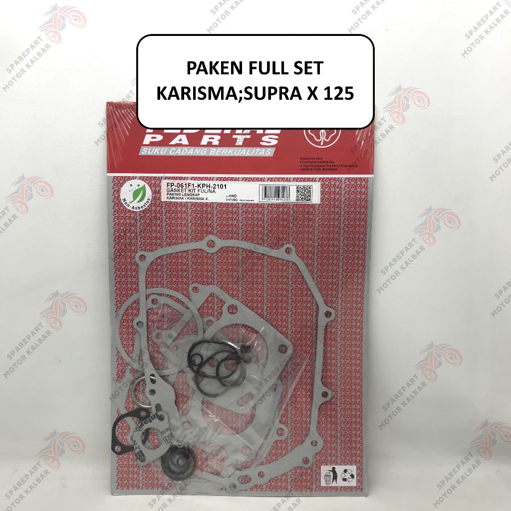 Jual Gasket Kit Full Set / Paking Lengkap HONDA KHARISMA ; KARISMA X - FEDERAL ( FP-061F1-KPH ...