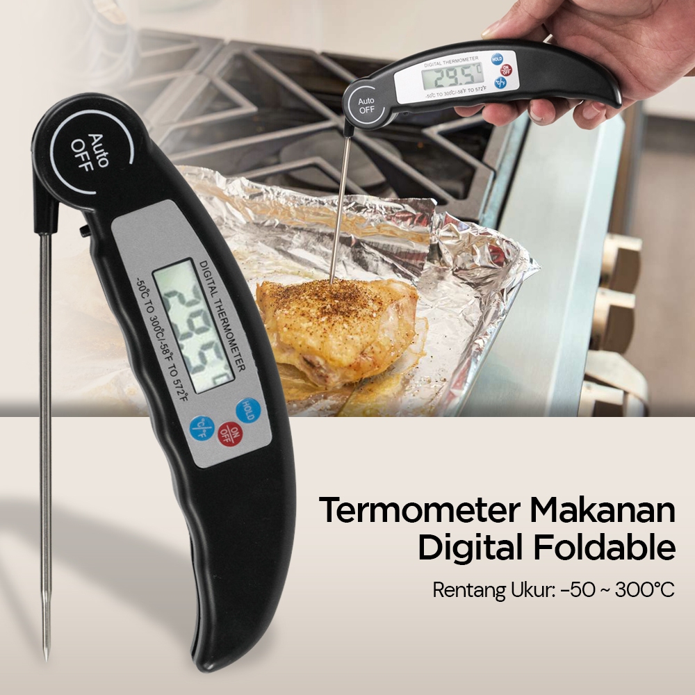Jual [PROMO] tERMOMETER / Termometer Makanan Digital Daging Kopi Susu ...