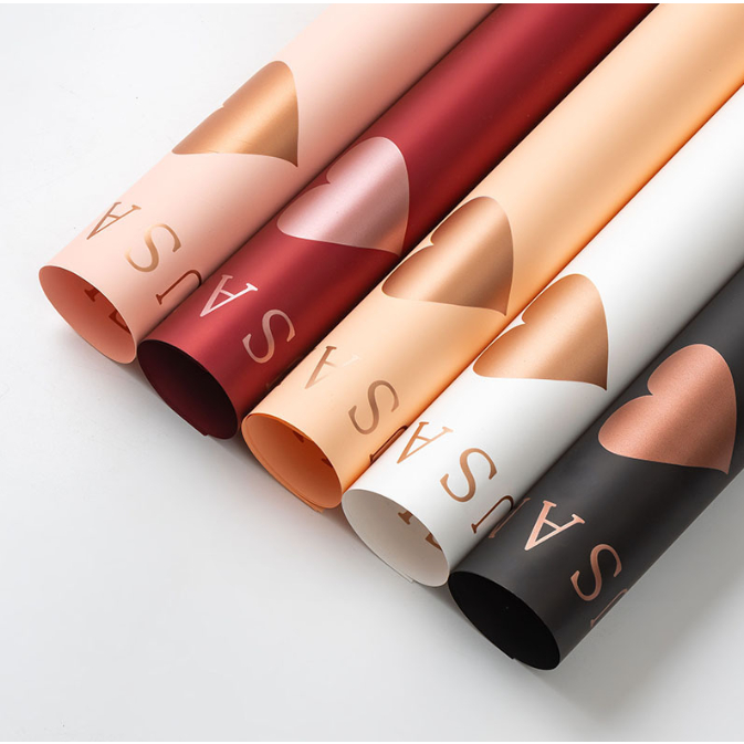 Jual Kertas Bucket Motif Love/Paper Bucket/Wrapping Flower Kertas ...