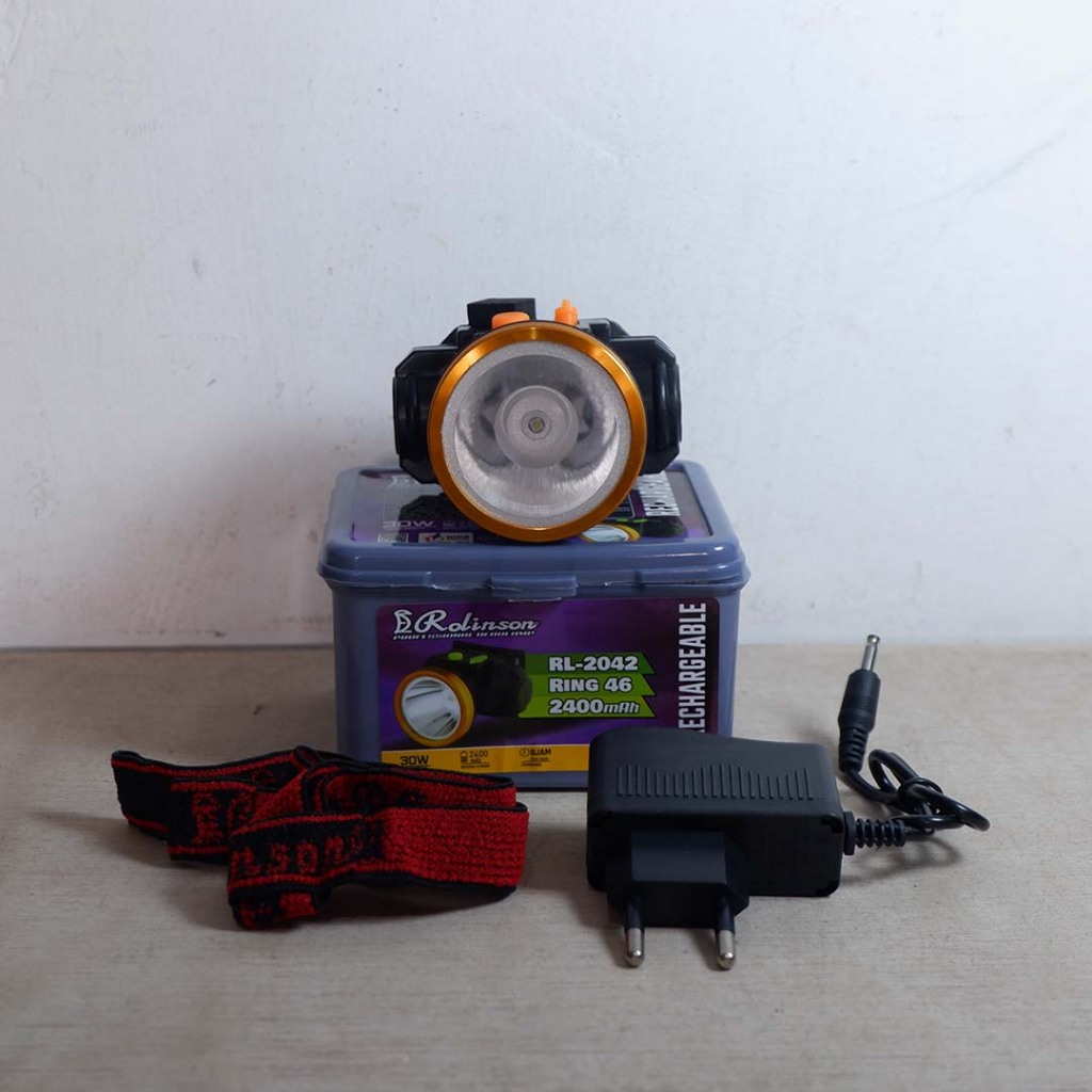 Jual Senter Kepala Cas Murah 30W LED Rolinson RL-2042 | Shopee Indonesia