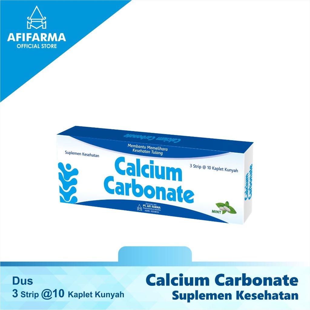 Jual Calcium Carbonate 3 strip @10 kaplet | Shopee Indonesia