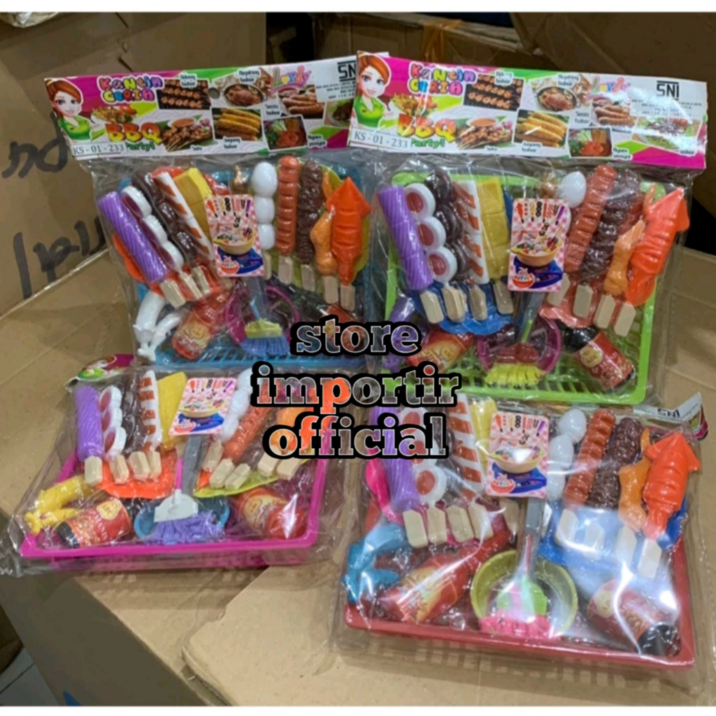 Jual Mainan Masak Masakan Set KS 233 Kantin Ceria Masak Masakan Sate ...