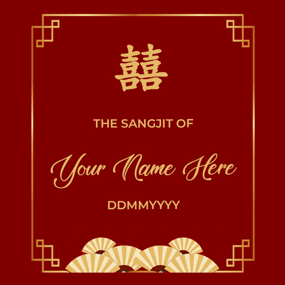 Jual Custom Label Sangjit Stiker Paper belt Sangjitan / Teapai ...