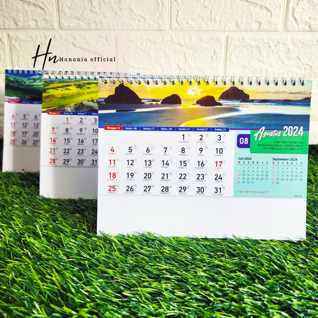 Jual KALENDER MEJA / KALENDER DUDUK TAHUN 2024 MOTIF | Shopee Indonesia