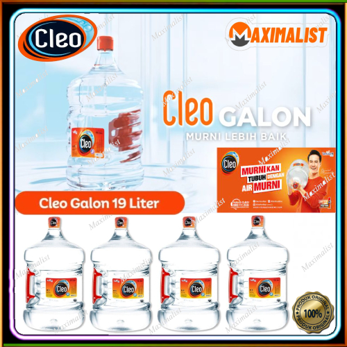 Jual Cleo Galon 19 Liter Plus isi / Air Cleo Murni 19 L KHUSUS INSTAN ...