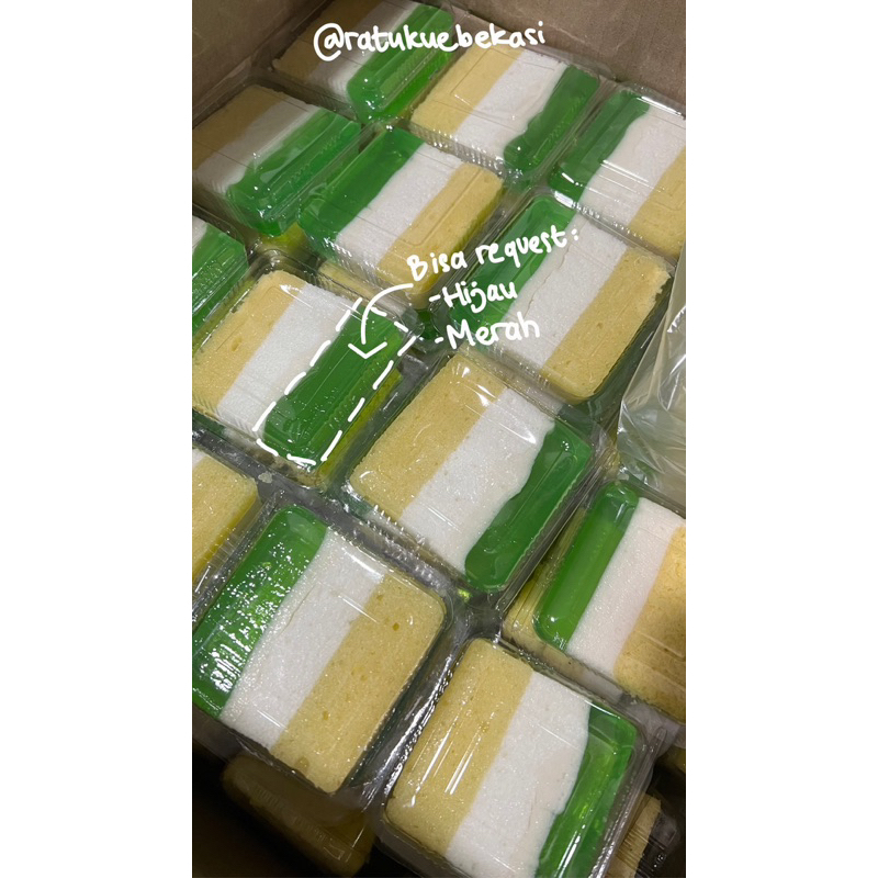 Jual Bolu Agar 3 Lapis Jajanan Pasar Kue Tradisional | Shopee Indonesia