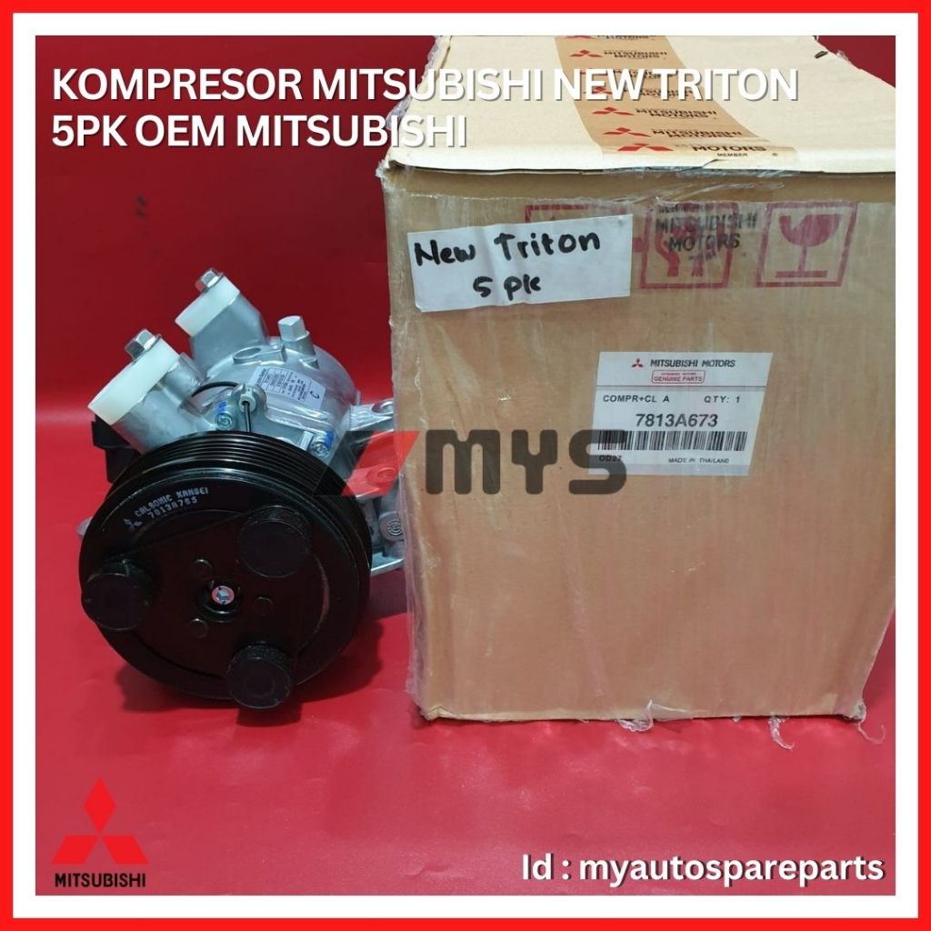 Jual COMPRESSOR AC Mobil MITSUBISHI New Triton 5PK KOMPRESOR OEM ...