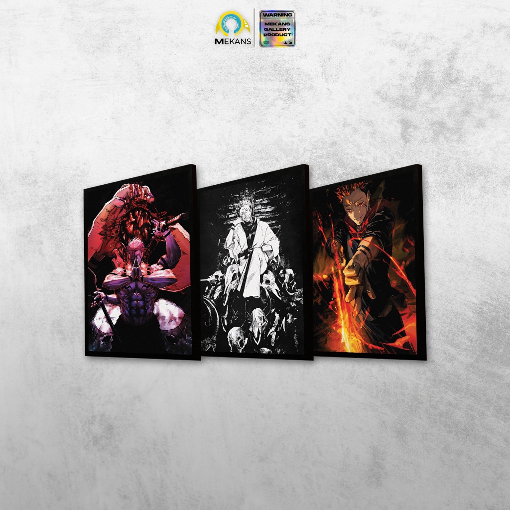 Jual MEKANS- 30x40 CM JUJUTSU KAISEN SUKUNA Frame Block Hiasan dinding ...