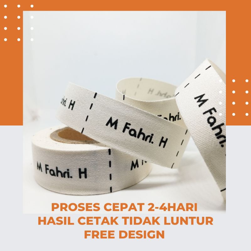Jual label katun/label nama/label baju/label jahit | Shopee Indonesia