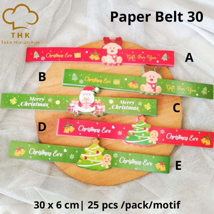 Jual Paper Belt 30 Natal Christmas (25pcs) | Shopee Indonesia