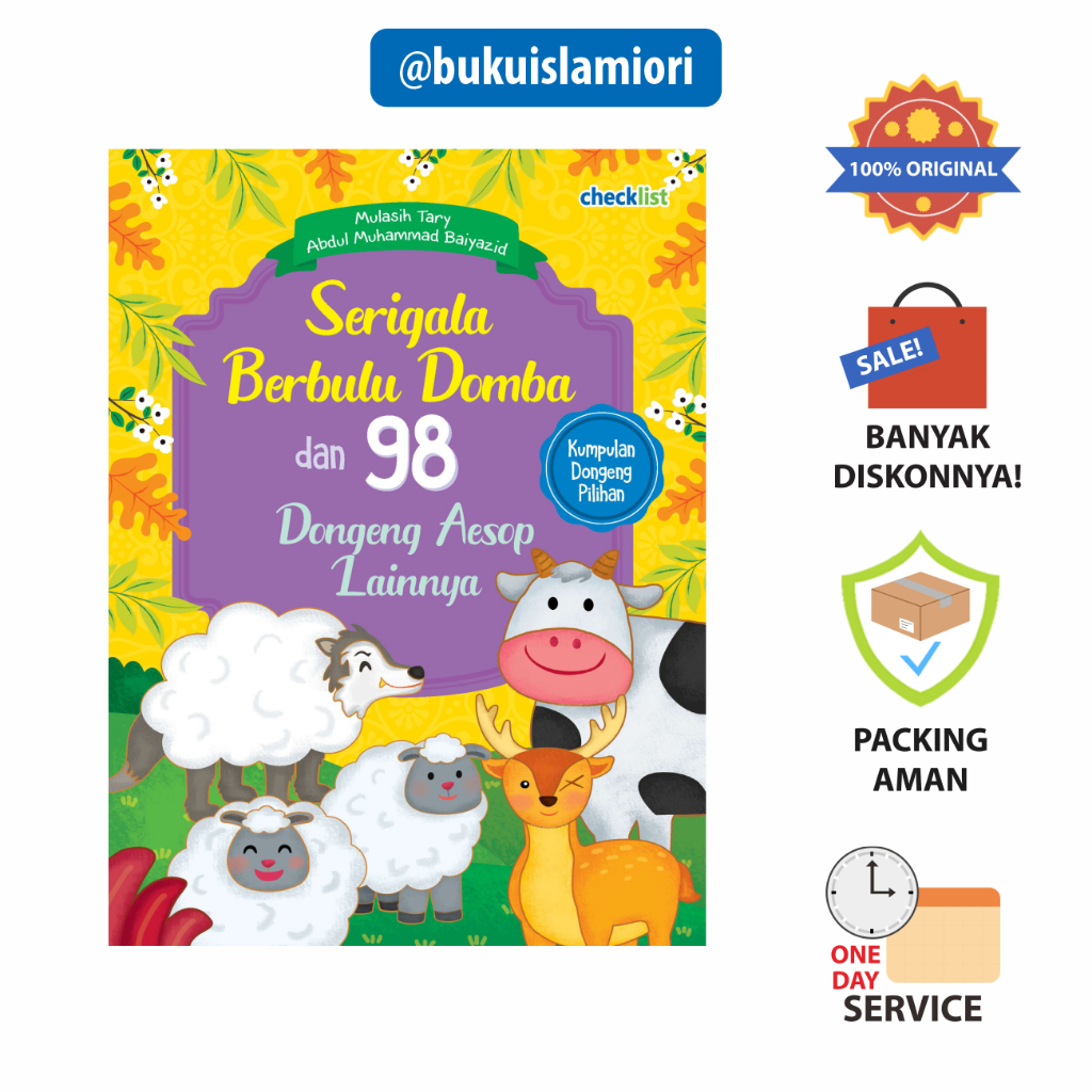 Jual Buku Cerita Anak Serigala Berbulu Domba dan 98 Dongeng Aesop ...