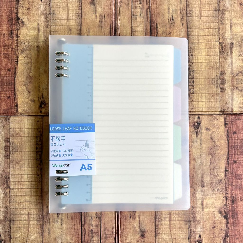Jual Map Binder Wengu Transparan dengan Penggaris PVC B1028-2 A5 B5 ...