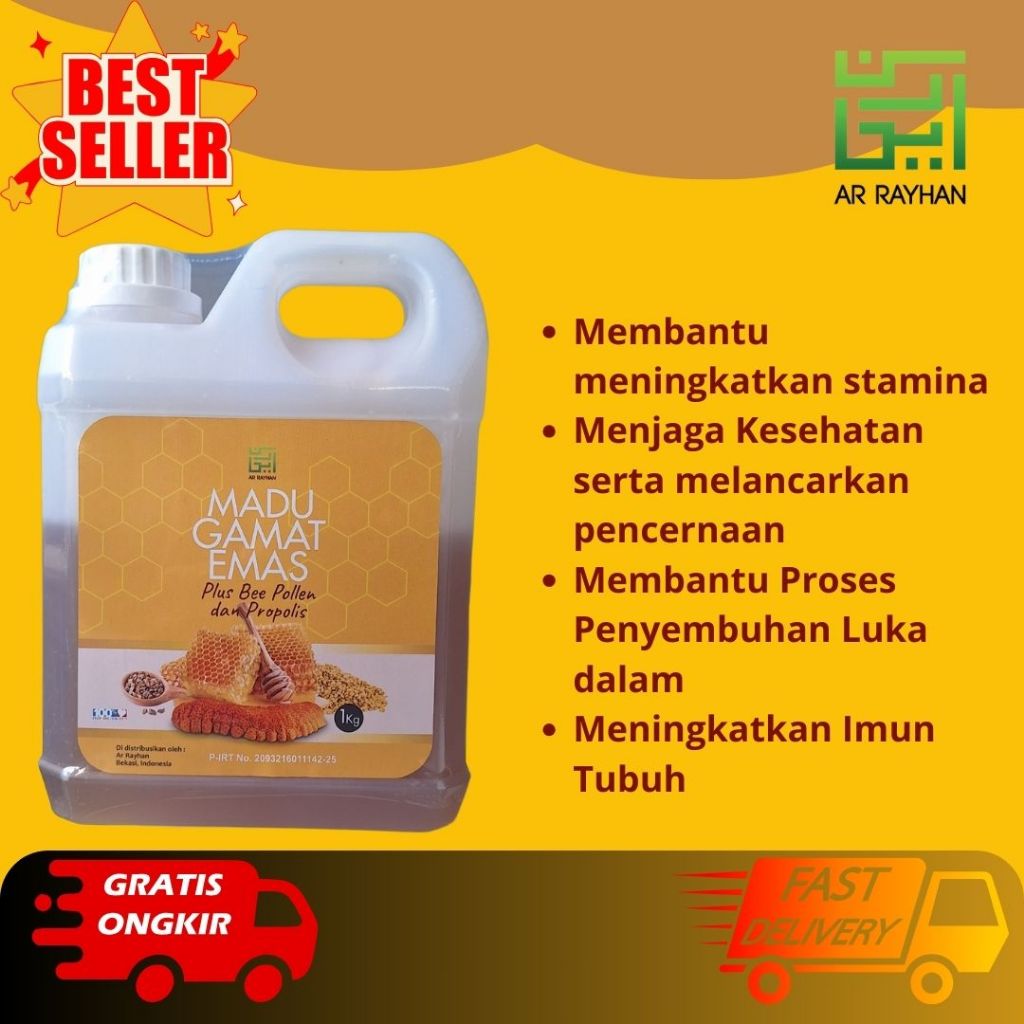 Jual Madu PLUS Gamat Emas, Bee Pollen dan Propolis / Madu Super ...