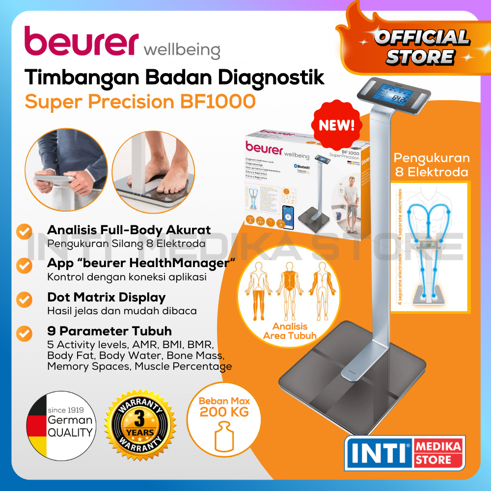 Jual BEURER - Timbangan Badan BMI Smart Digital FULL BODY ANALYSIS ...