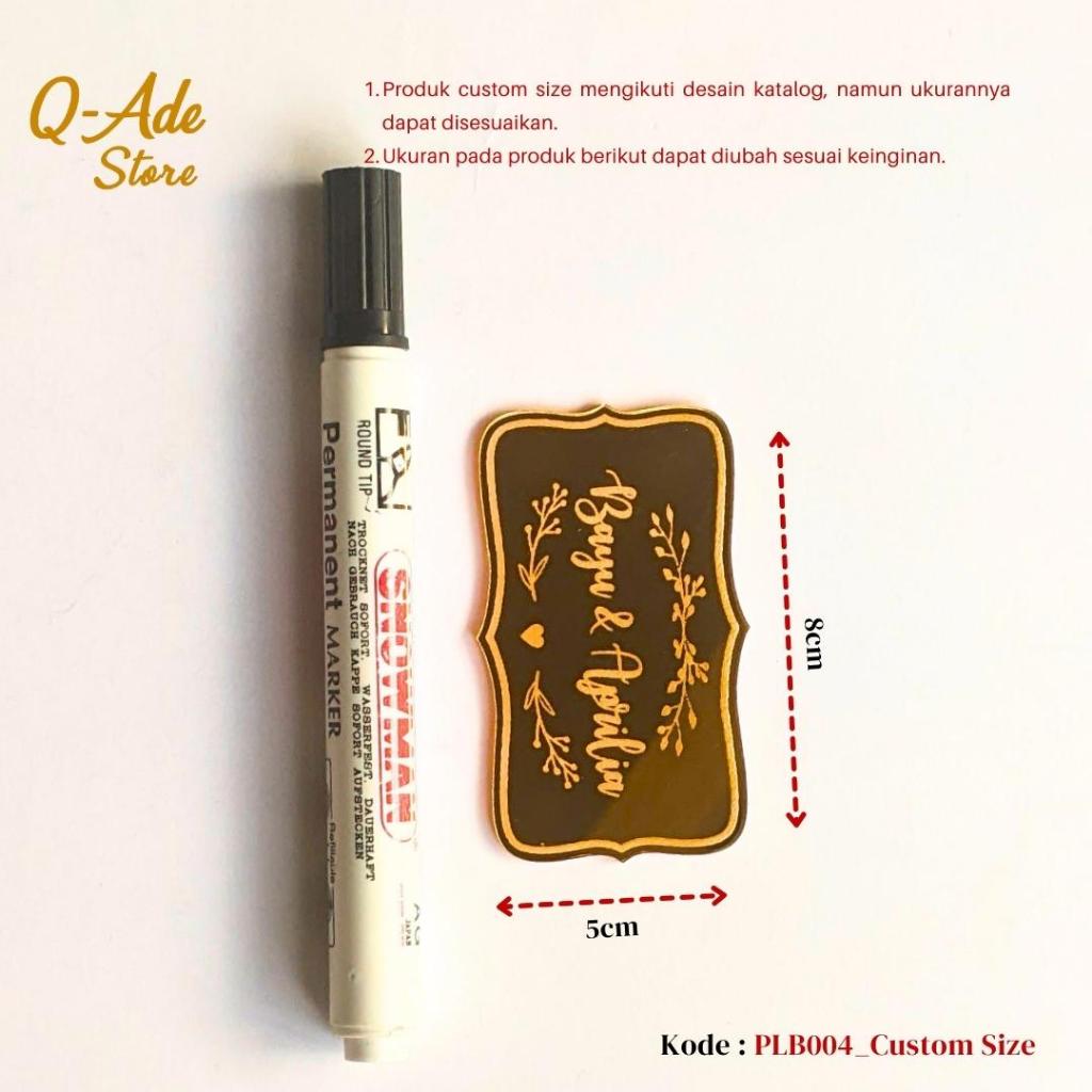 Jual Custom Size PLB001 - PLB008 | Laser Akrilik Plat Ombak Mahar ...