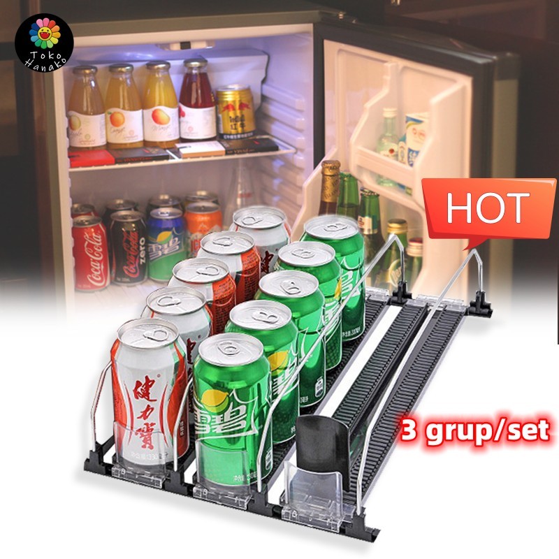 Jual 3 Group/Set Tempat Minuman Kulkas Tahan Lama Untuk Minuman Display ...