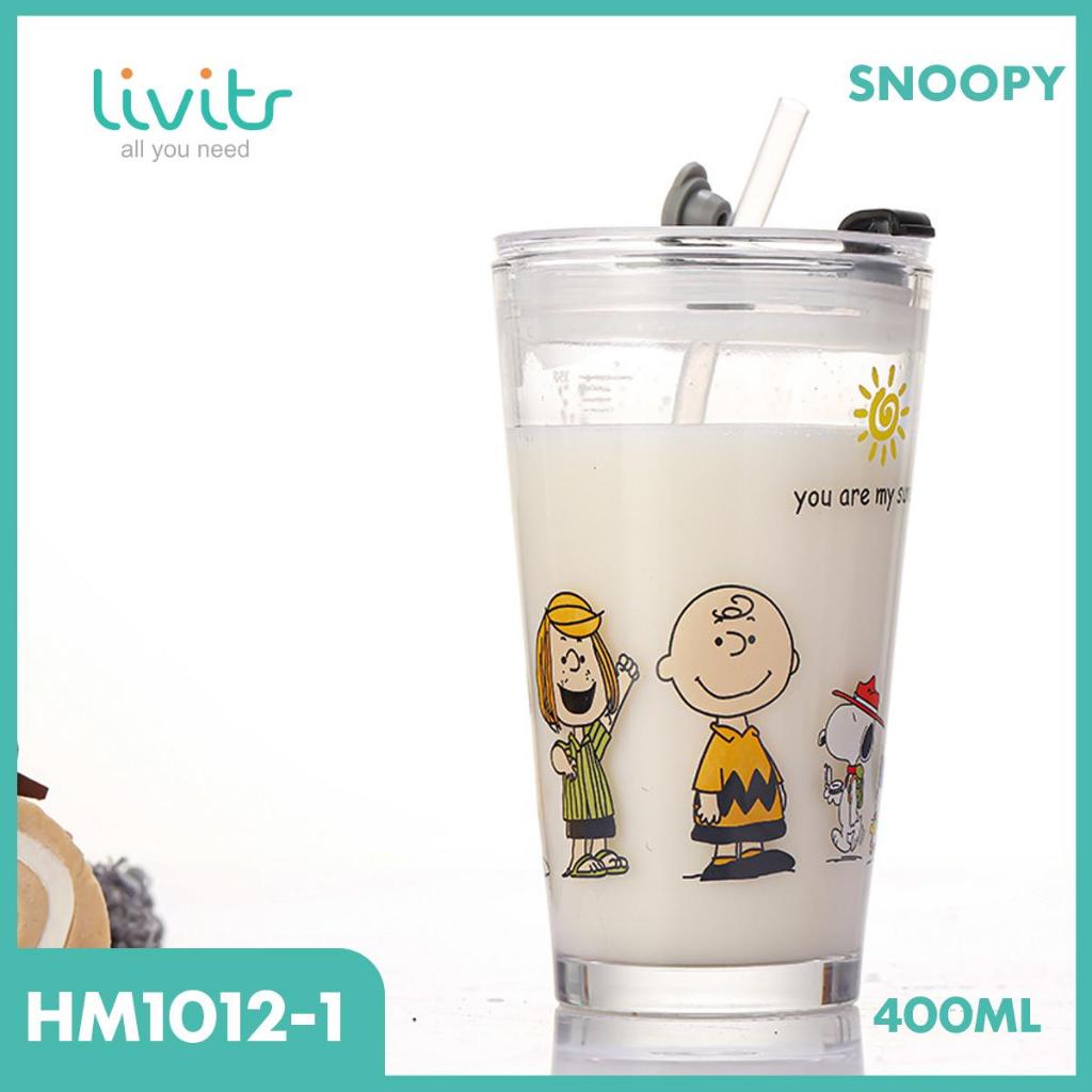 Jual Gelas Tumblr Kaca Bening Gelas Mug Gelas Kaca dengan Tutup Anti ...